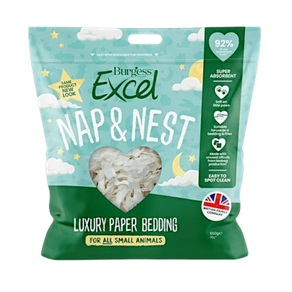 Burgess Excel Nap & Nest Bedding 650g &VerticalLine; Petworld