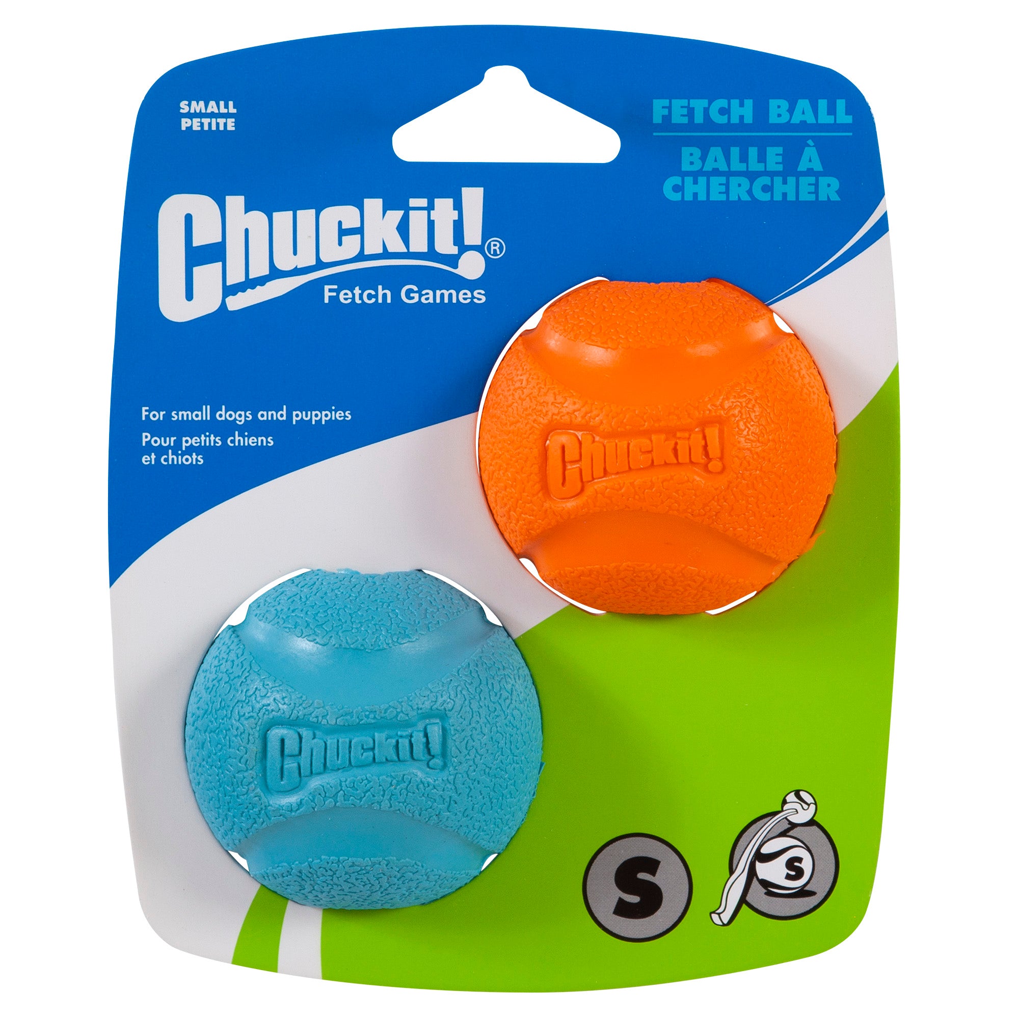 Chuckit! Fetch Ball Small 2 Pack | Durable Dog Toy &VerticalLine; Petworld