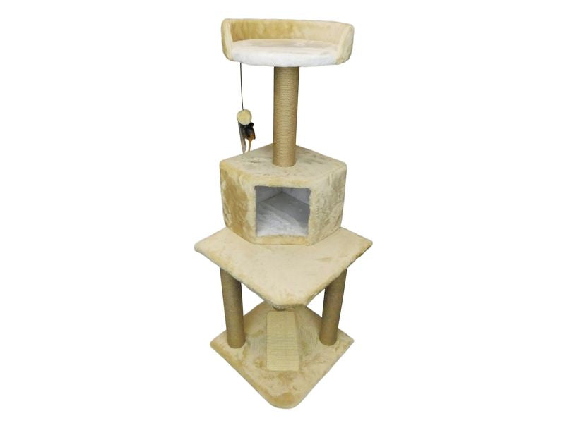 Pawise Cat Tall Tower Scratching Post 45x45x128cm &VerticalLine; Petworld