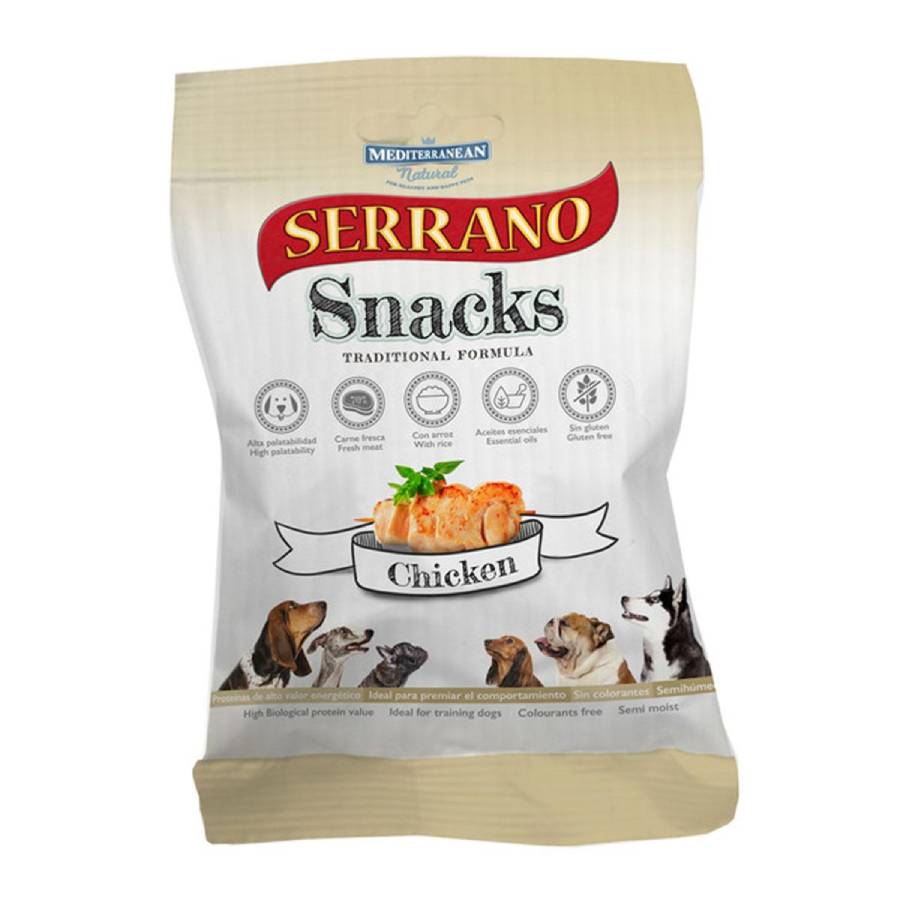 Serrano Chicken Snacks 100g | Petworld