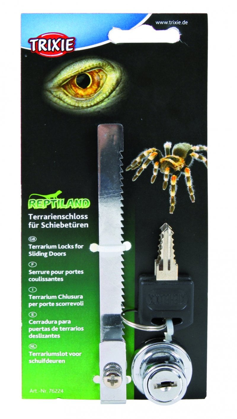 Terrarium lock for sliding doors with keys by Trixie | PetWorld